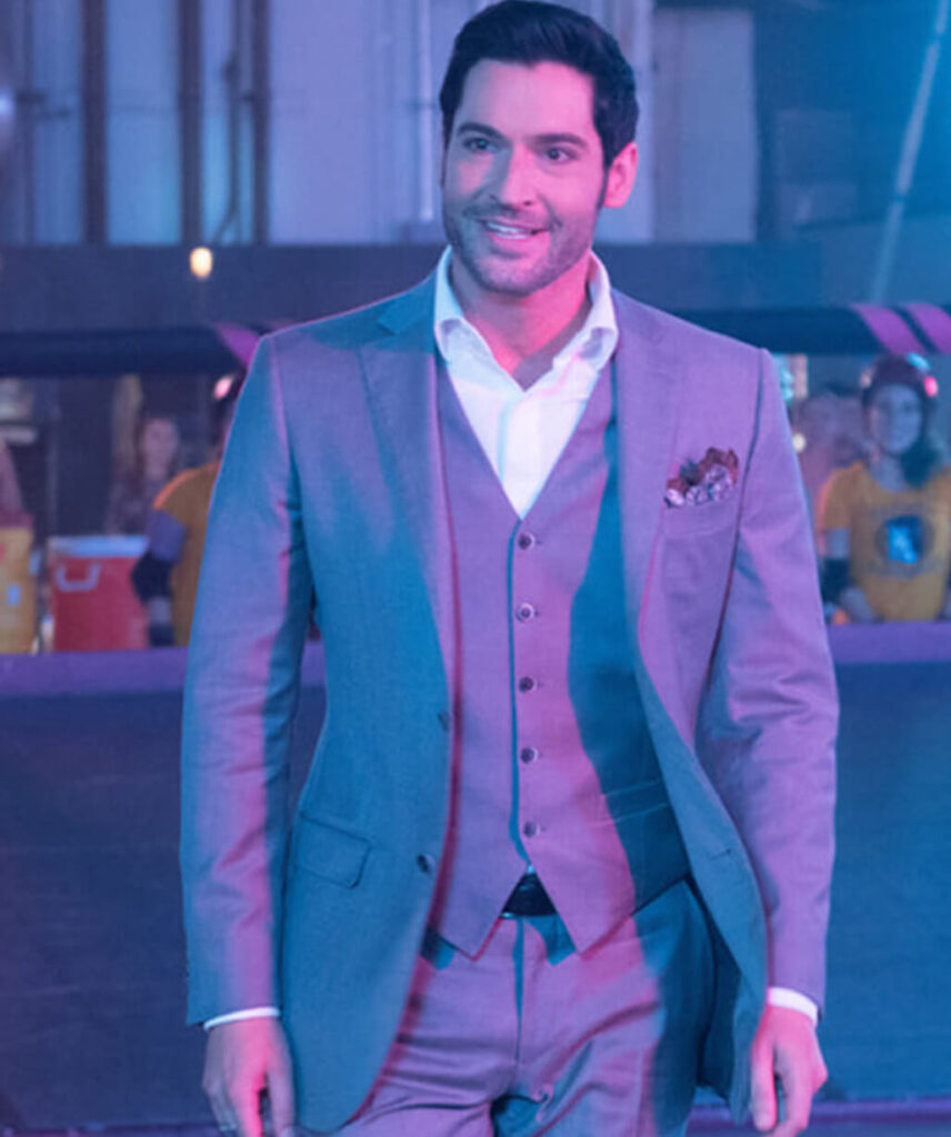 Lucifer S3 Tom Ellis Grey Blazer