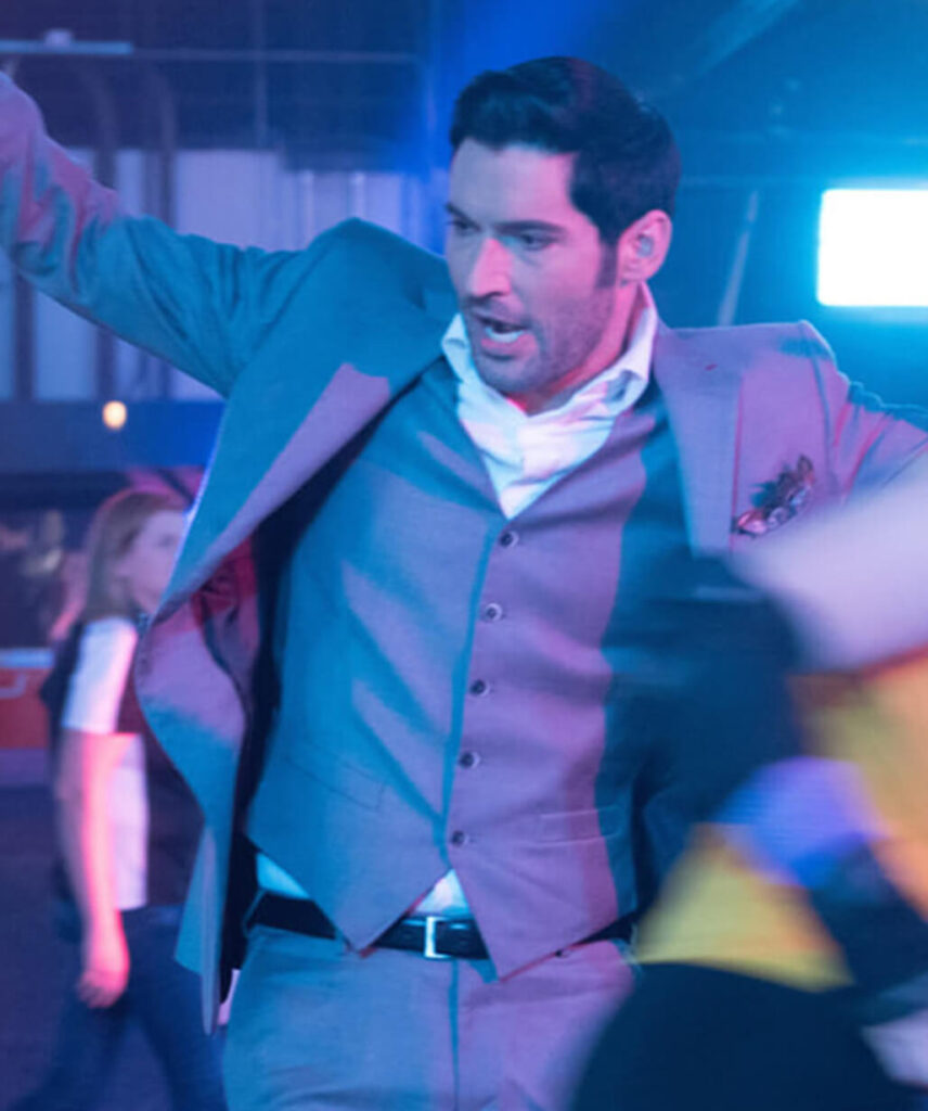 Lucifer S3 Tom Ellis Grey Blazer