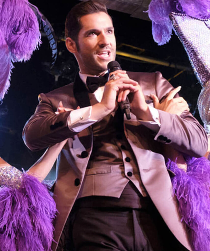 Lucifer S3 Tom Ellis Purple Velvet Blazer