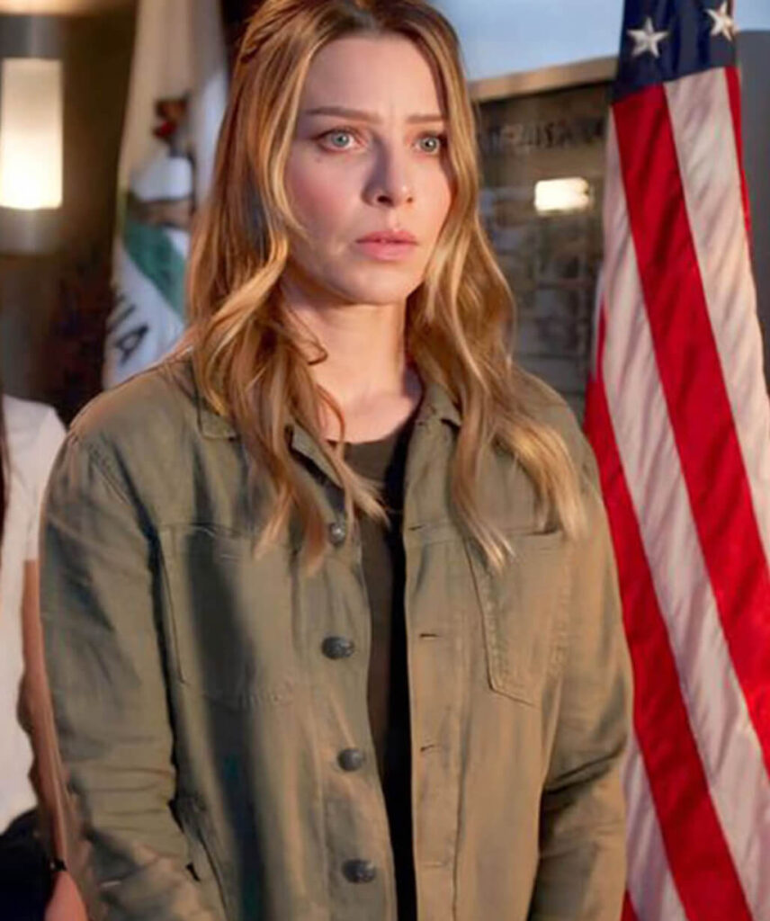 Lucifer S6 Chloe Decker Green Cotton Jacket
