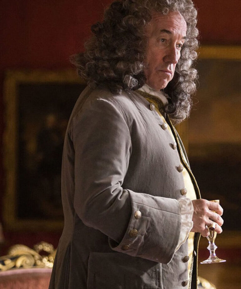 Outlander Duke of Sandringham Grey Wool Coat