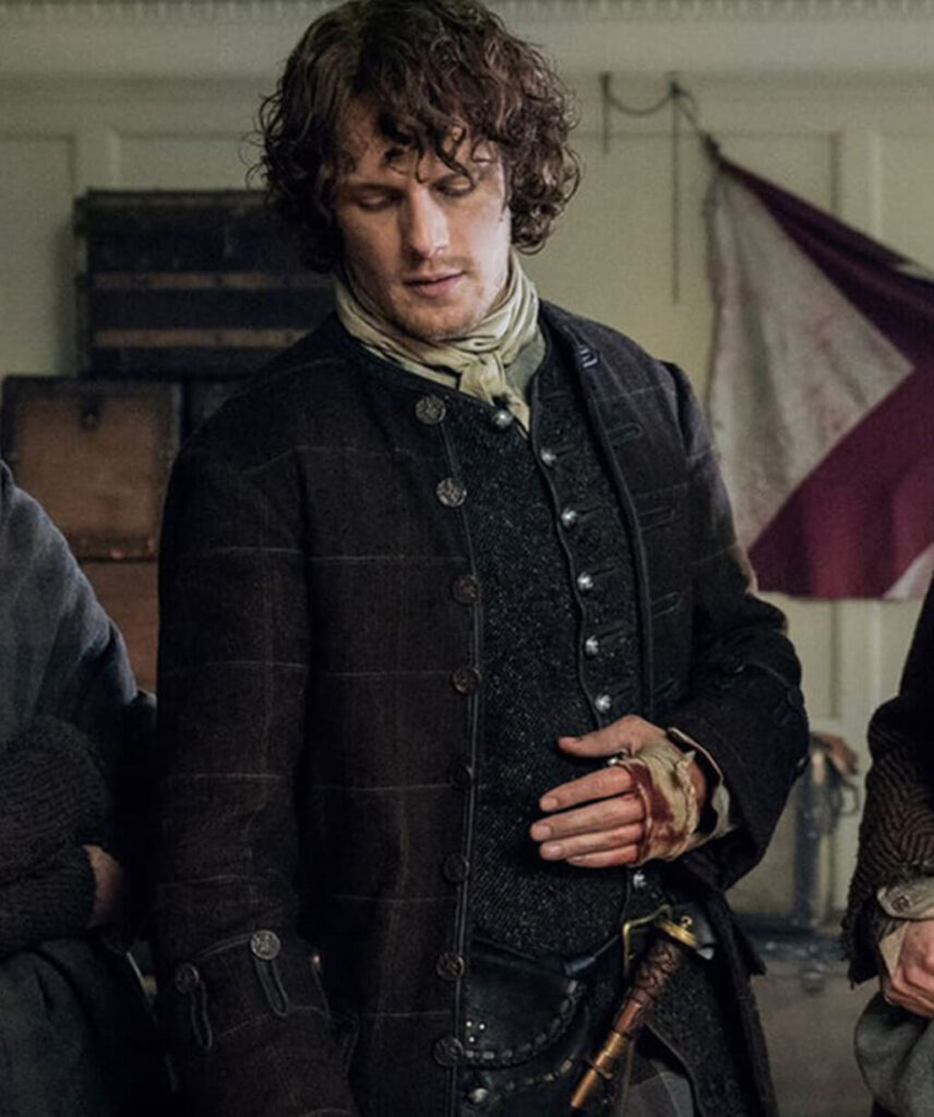 Outlander Jamie Fraser Brown Wool Coat