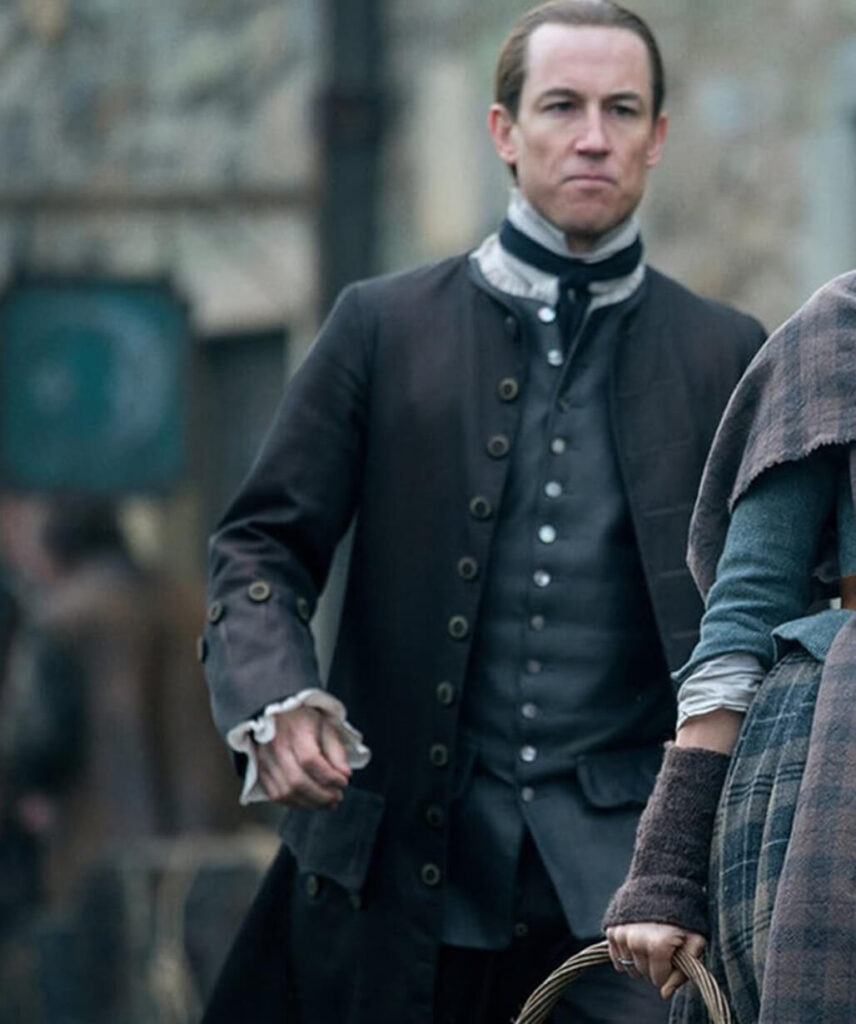 Outlander Jonathan Randall Black Leather Coat