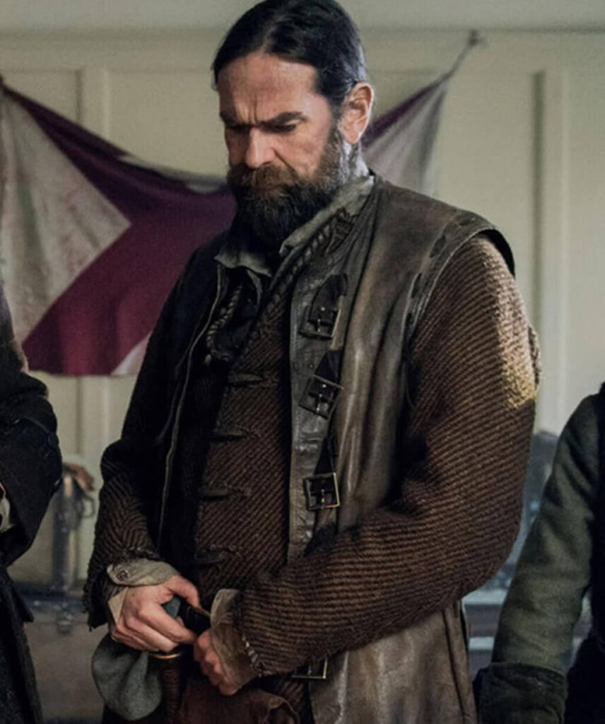 Outlander Murtagh Fitzgibbons Brown Leather Coat