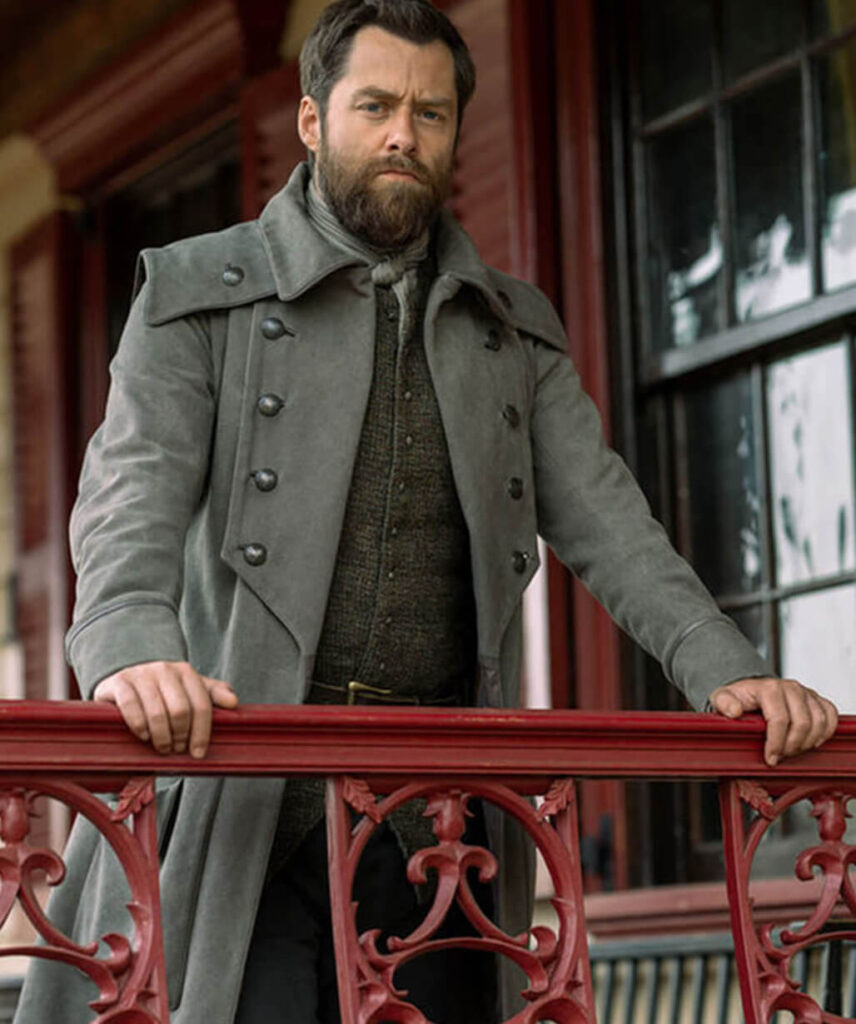 Outlander Roger Wakefield Grey Wool Coat