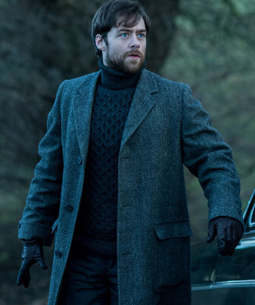 Outlander Roger Wakefield Grey Wool Long Coat