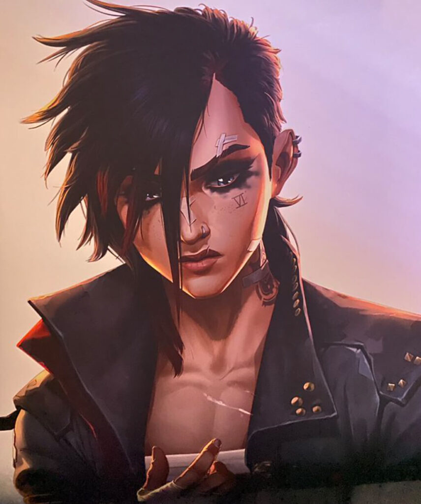 Arcane S2 Vi Pit Fighter Anime Leather Jacket
