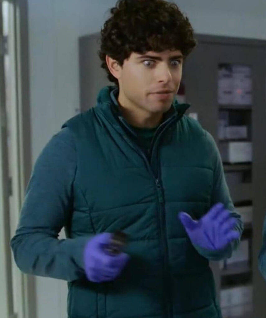 Mystic Christmas Eric Freeman Green Puffer Vest