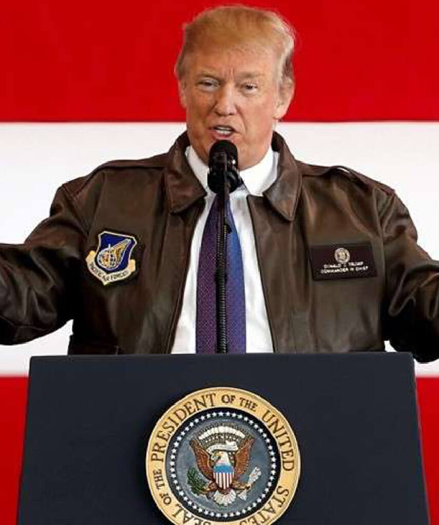 President Donald Trump A2 Flight Bomber Jacket