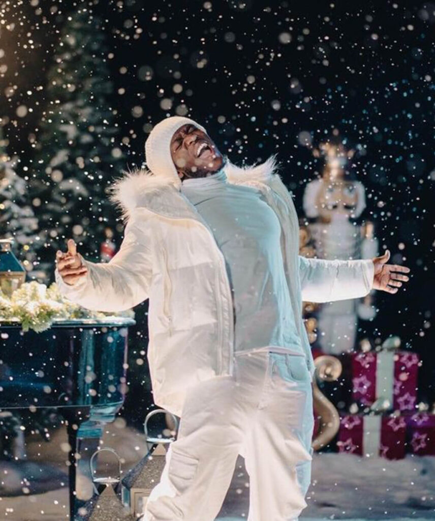 Sidemen Christmas Drillings KSI White Puffer Jacket