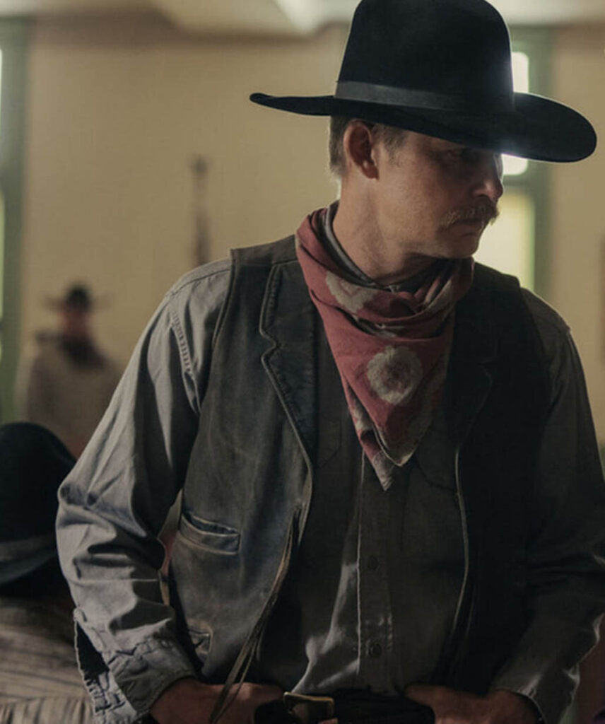 Brian Geraghty 1923 Zane Davis Brown Leather Vest