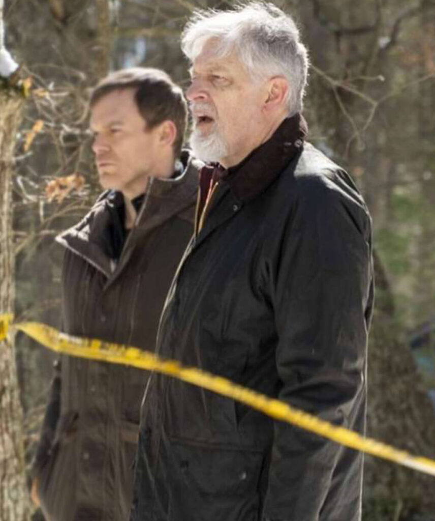 Clancy Brown Dexter New Blood S1 Black Cotton Jacket