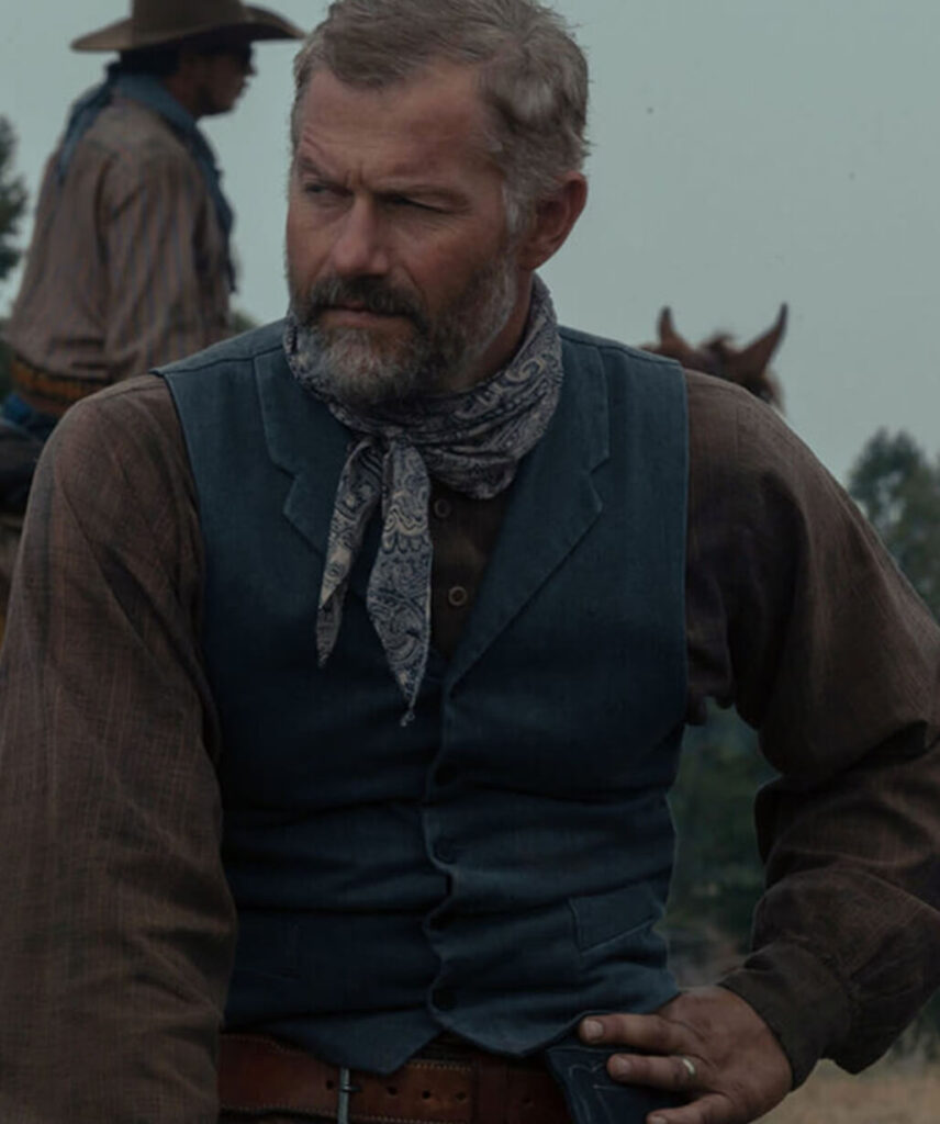 John Dutton 1923 James Badge Dale Blue Cotton Vest