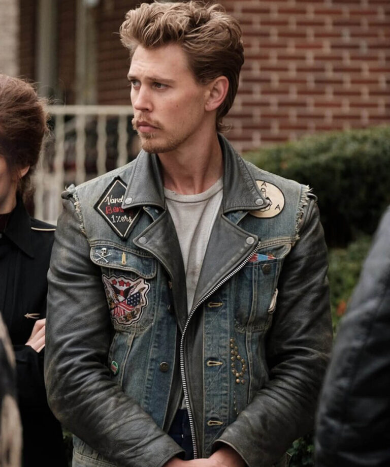 Austin Butler The Bikeriders 2023 Denim Vest