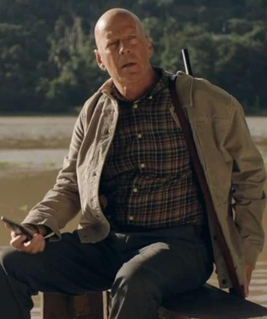 Bruce Willis Out of Death 2021 Jack Harris Cotton Jacket