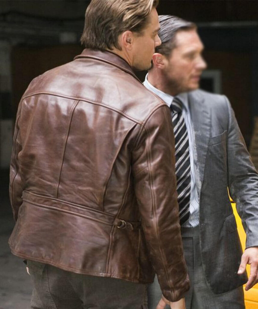 Inception 2010 Leonardo DiCaprio Brown Leather Jacket - Stinson Leathers