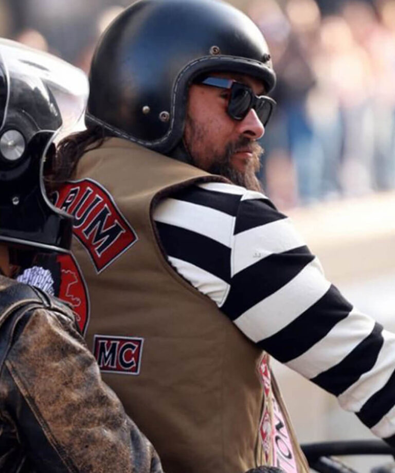 Jason Momoa The Bikeriders Premiere Brown Cotton Vest