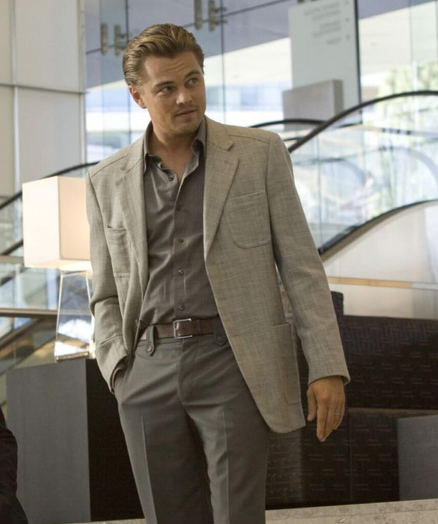 Leonardo DiCaprio Inception 2010 Cobb Grey Blazer
