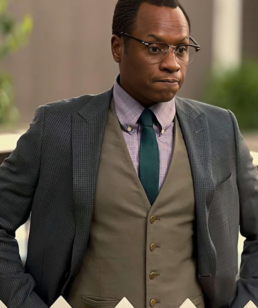 Malcolm Goodwin Reacher Grey Blazer