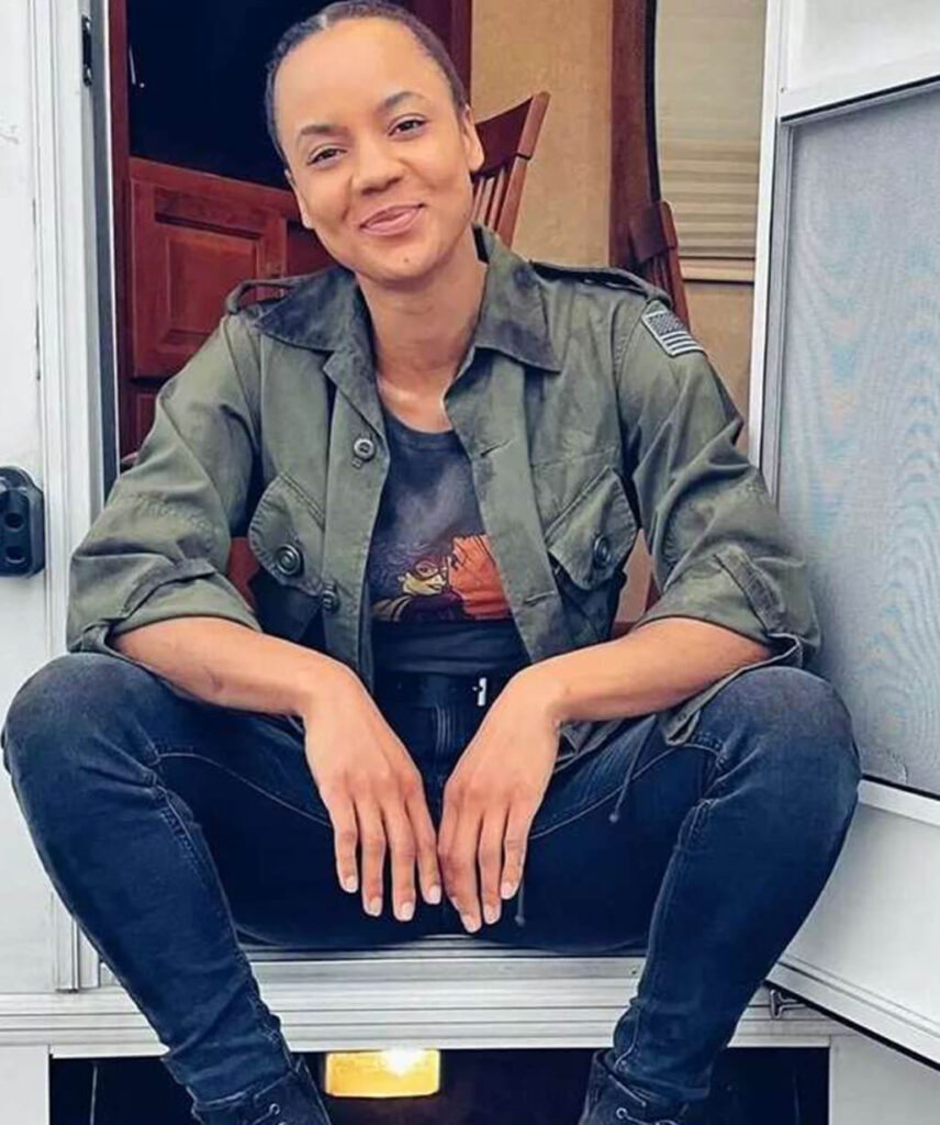 Maria Sten Reacher Frances Neagley Green Cotton Jacket