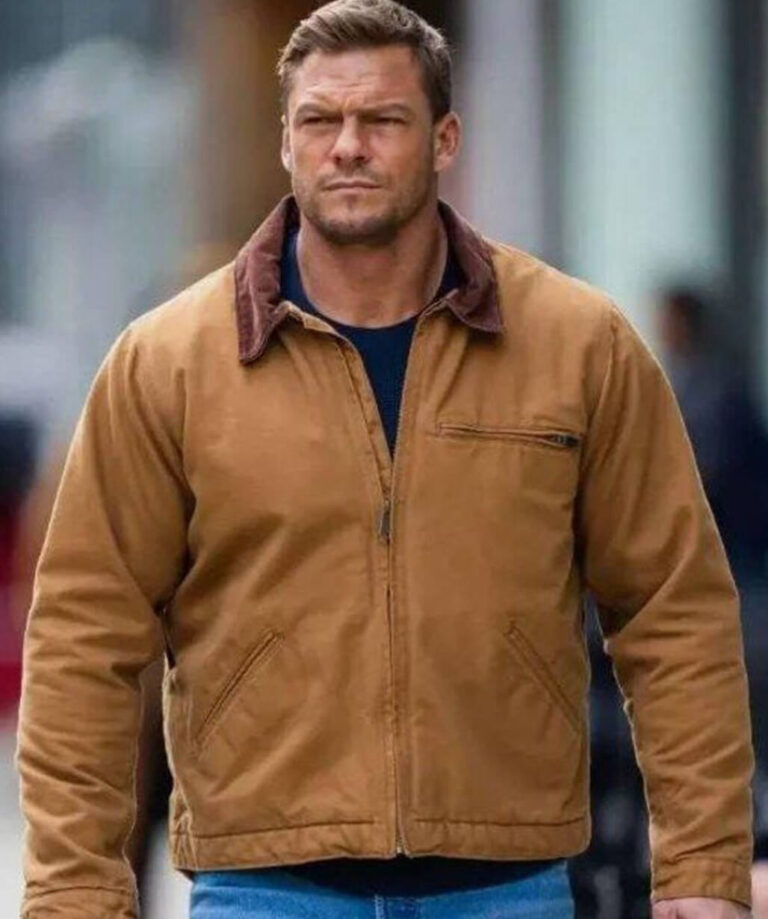 Alan Ritchson Reacher S2 Brown Cotton Jacket