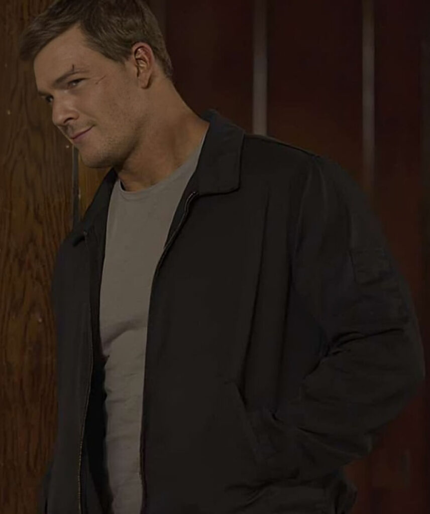 Alan Ritchson Reacher S1 Jack Reacher Black Jacket