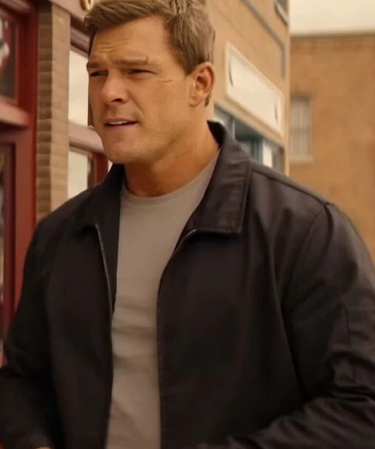 Alan Ritchson Reacher S1 Jack Reacher Black Jacket