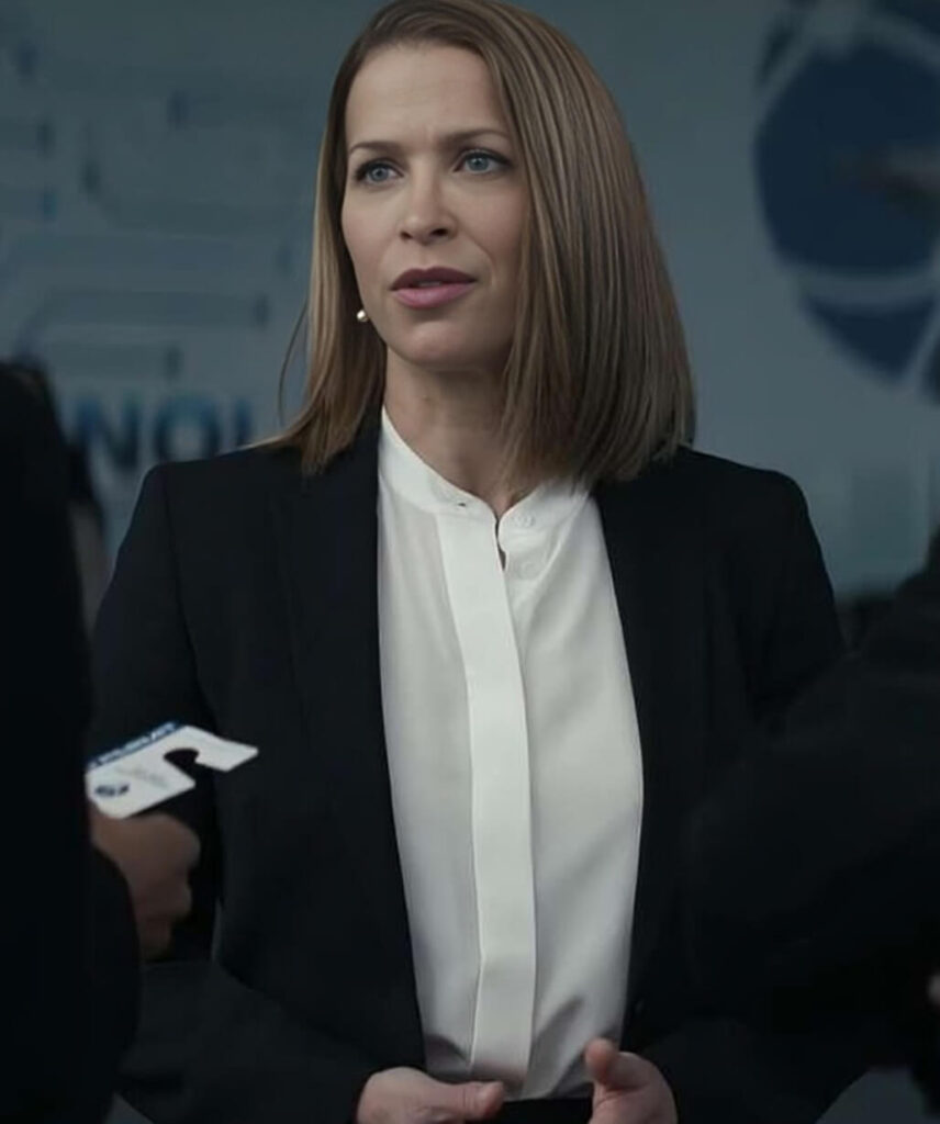 Christina Cox Reacher S2 Marlo Burns Black Blazer