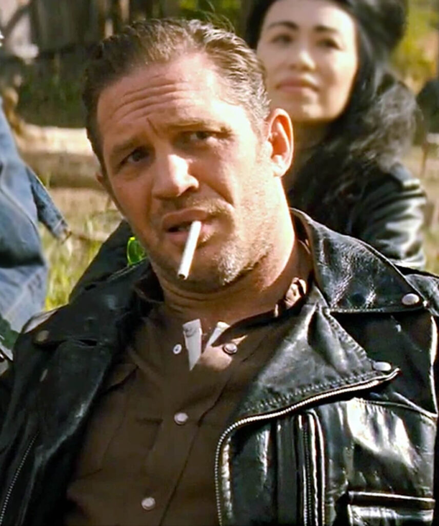 The Bikeriders 2023 Tom Hardy Black Biker Leather Jacket