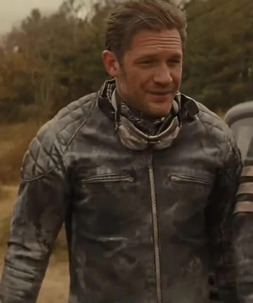 Tom Hardy The Bikeriders 2023 Johnny Black Quilted Leather Jacket