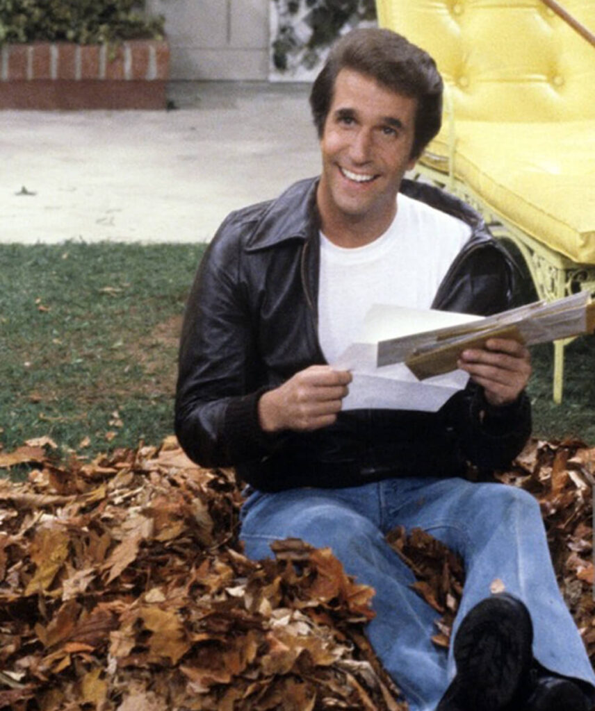 Happy Days 1974 Henry Winkler Black Leather Jacket