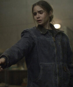 Lily Collins Inheritance 2020 Lauren Monroe Blue Jacket