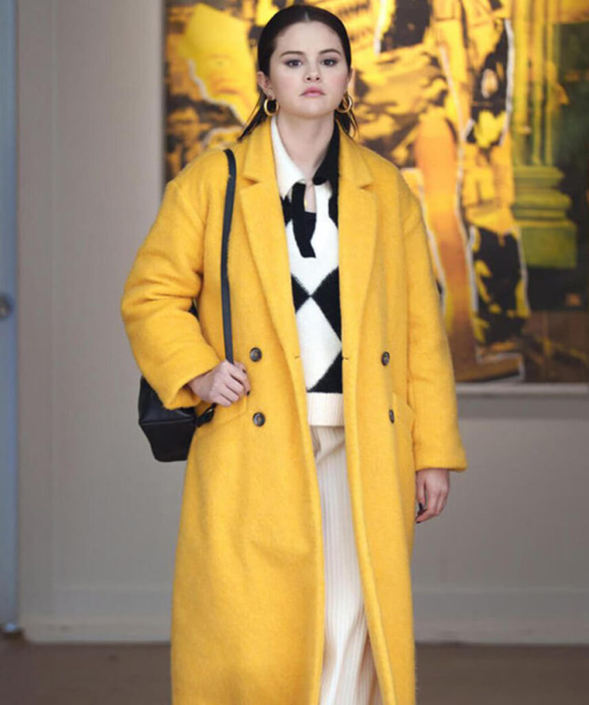 Only Murders in the Building Mabel Mora Yellow Shearling Coat