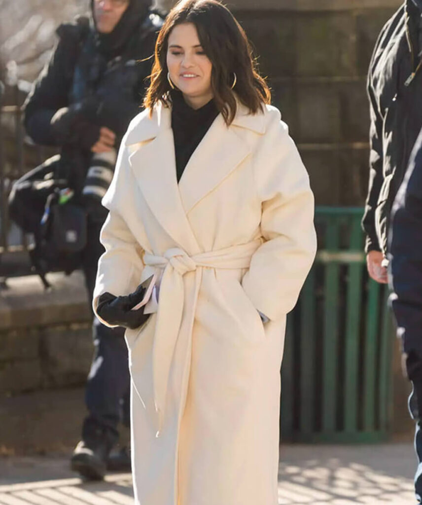 Only Murders in the Building Mabel Mora White Wool Coat