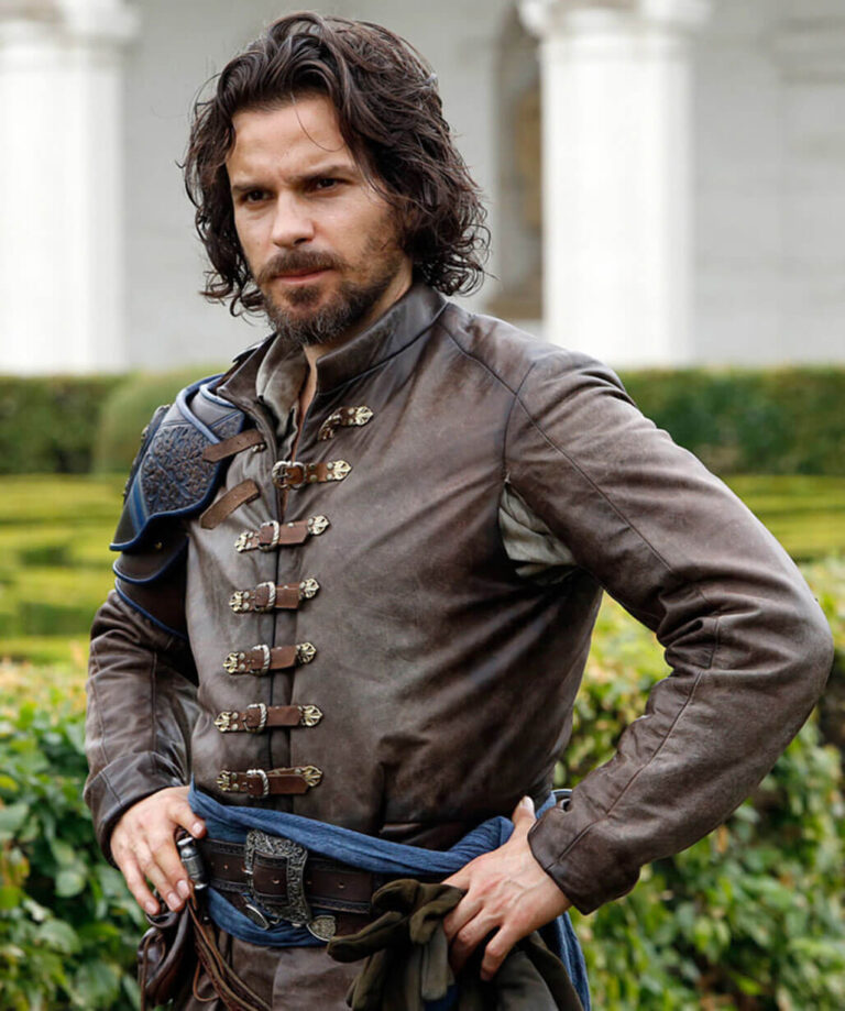 The Musketeers Aramis Brown Leather Jacket