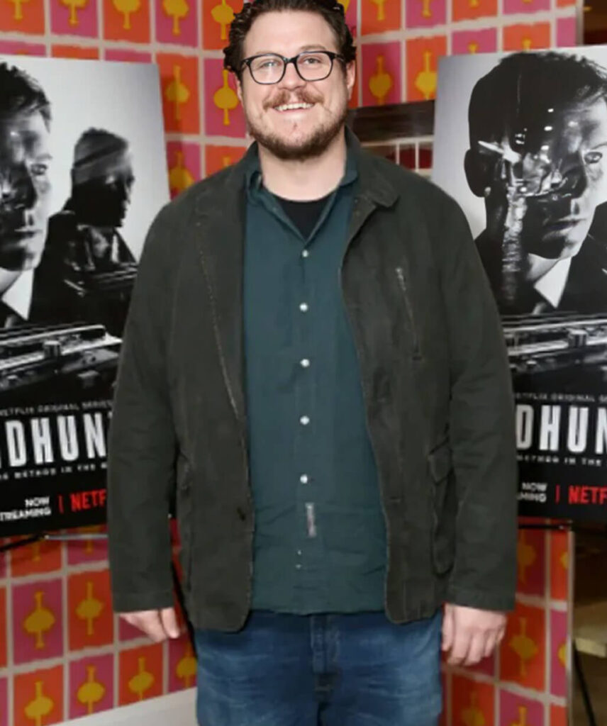 Cameron Britton Mindhunter Premiere Black Cotton Jacket