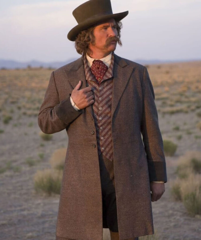 Comanche Moon 2008 Val Kilmer Brown Wool Coat