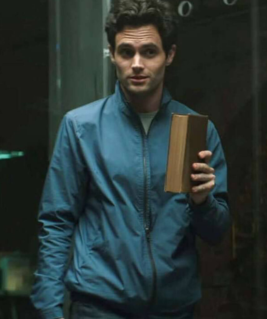Joe Goldberg You S1 Penn Badgley Blue Jacket