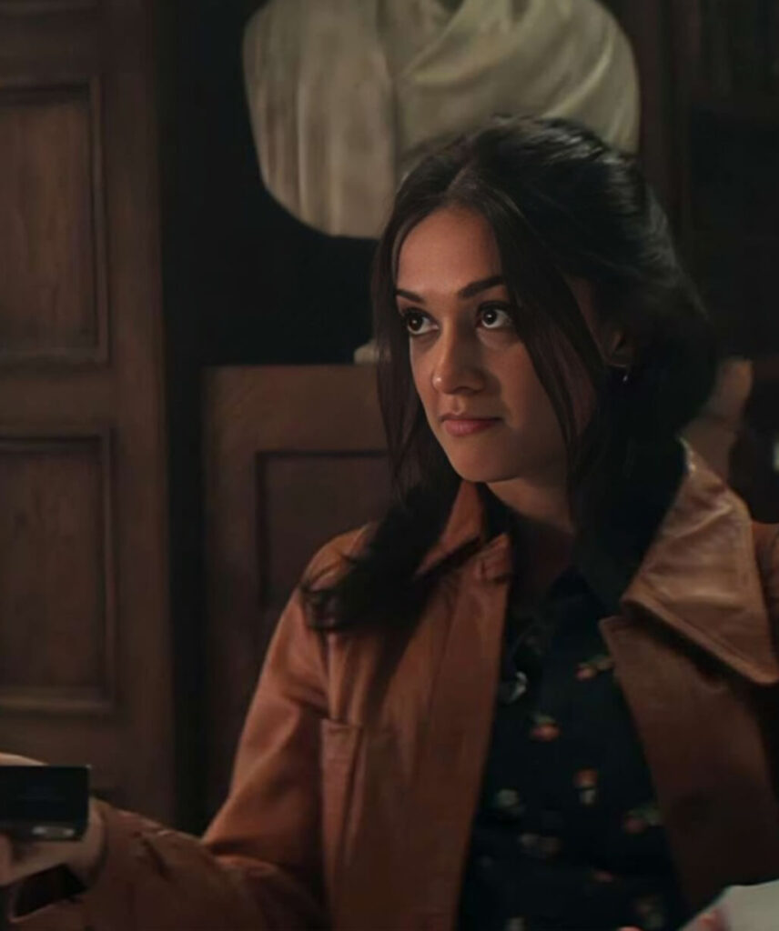 Nadia You S4 Amy-Leigh Hickman Brown Leather Jacket