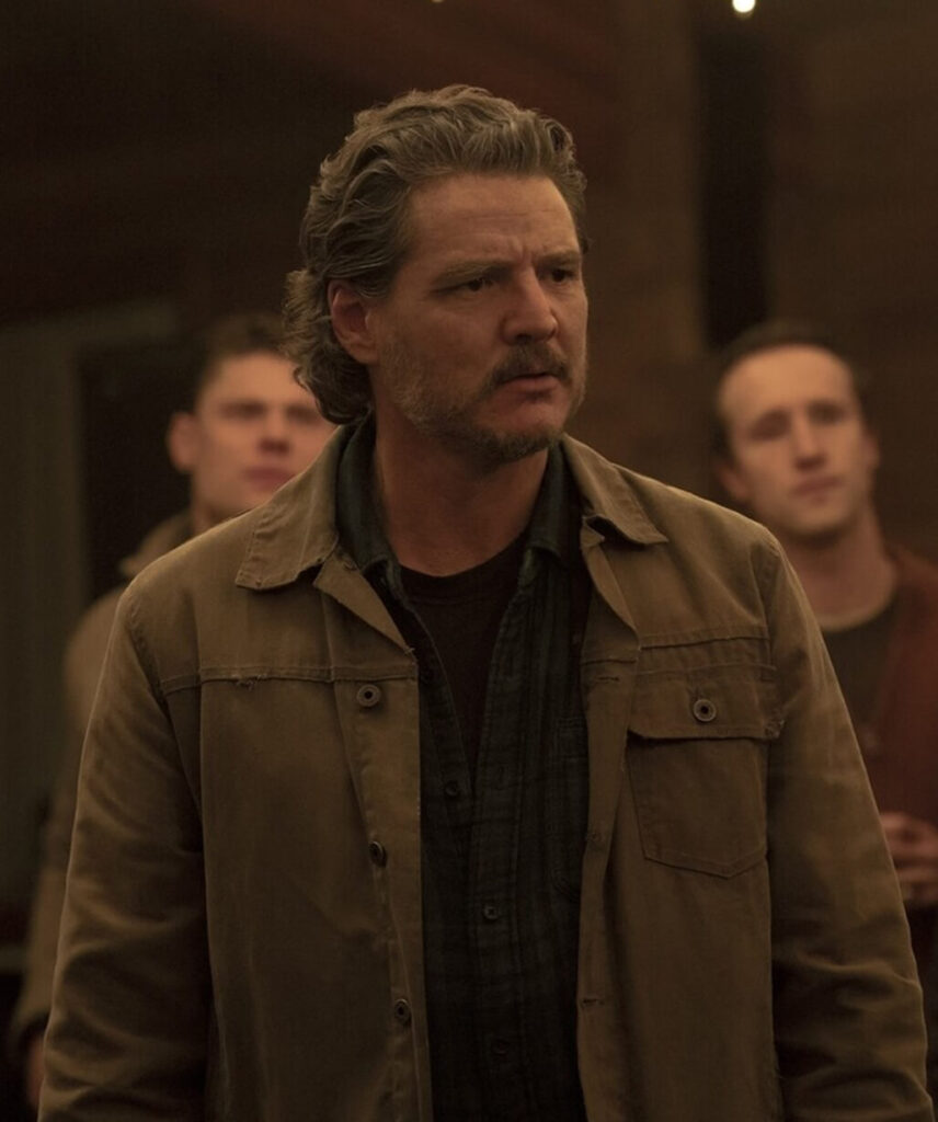 Pedro Pascal The Last of Us S1 Joel Miller Brown Jacket