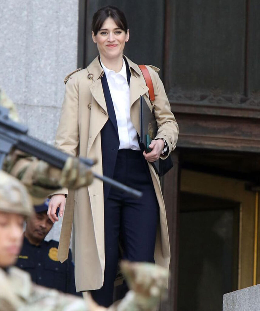 Alexandra Mullen Zero Day Beige Trench Coat