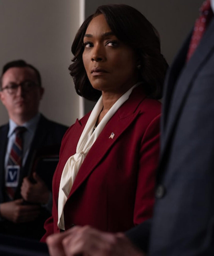 Angela Bassett Zero Day 2025 Red Blazer