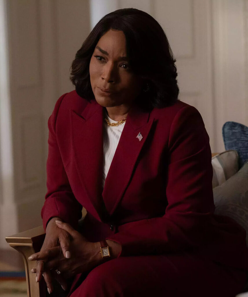 Angela Bassett Zero Day 2025 Red Blazer
