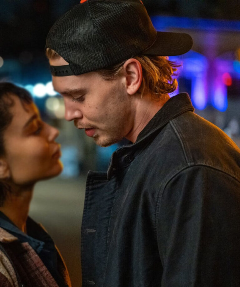 Austin Butler Caught Stealing 2025 Hank Thompson Black Jacket