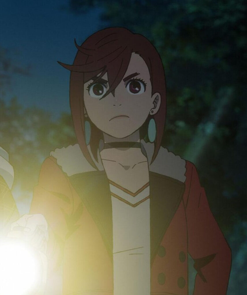 Dandadan 2024 Momo Ayase Fur Red Jacket