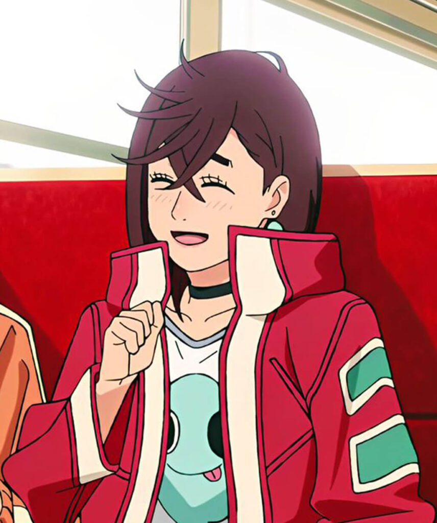 Dandadan 2024 Momo Ayase Red Cotton Jacket