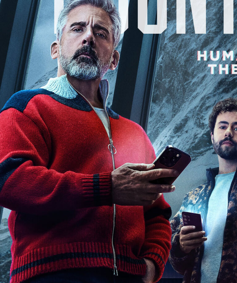 Steve Carrell Mountainhead 2025 Randall Red Jacket