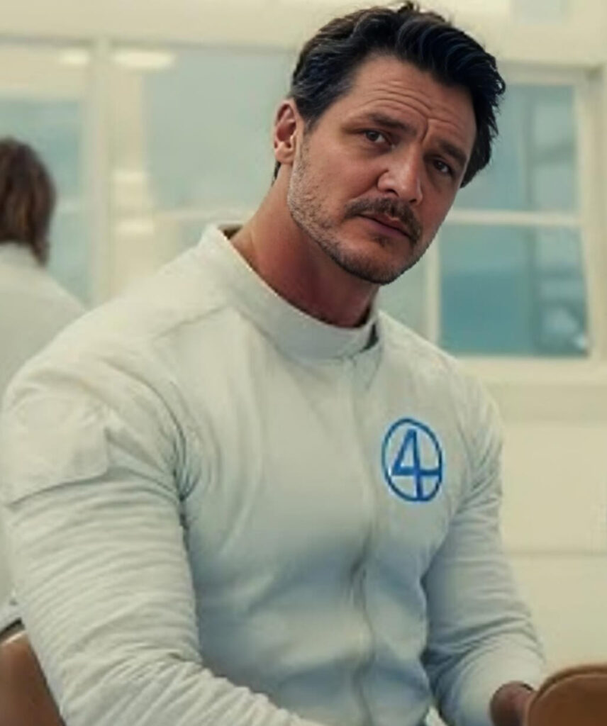 The Fantastic Four First Steps 2025 Pedro Pascal White Jacket
