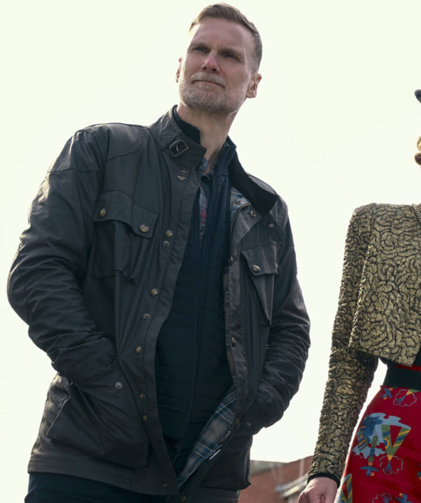 Darren Boyd The Outlaws 2021 John Halloran Leather Jacket