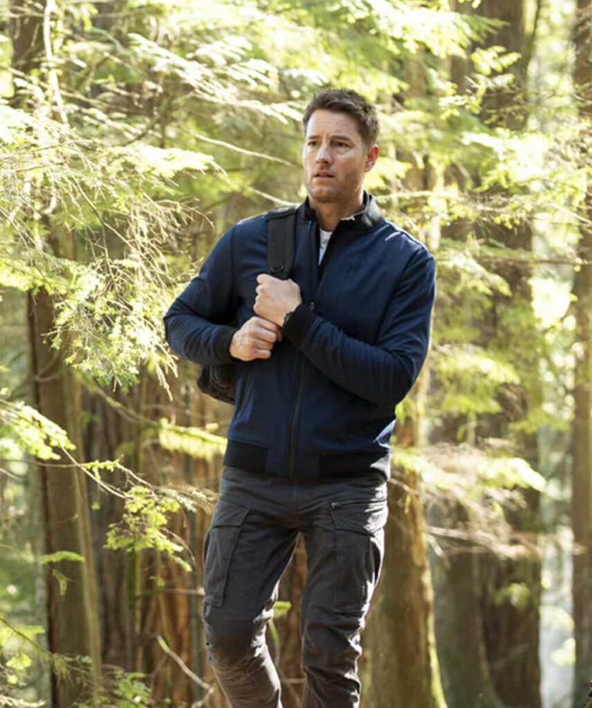 Tracker 2024 Colter Shaw Blue Bomber Jacket - Stinson Leathers